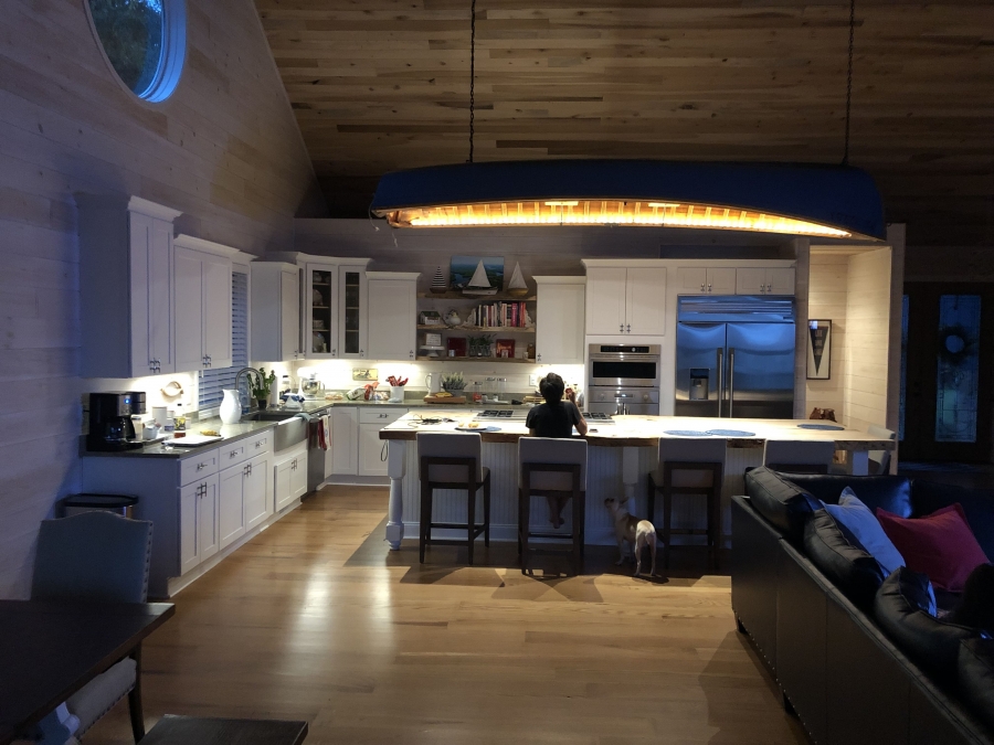 Canoe Lighting Fixture at Norris Lake House